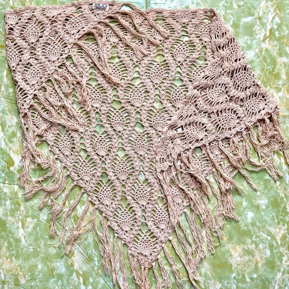Accessories | Beautiful Handmade Crocheted Cotton Shawl Wrap 66x33 ...
